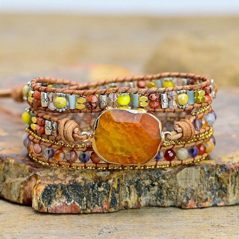 "WARME GLOED" HELENDE WIKKELARMBAND – Evolueer-Zen